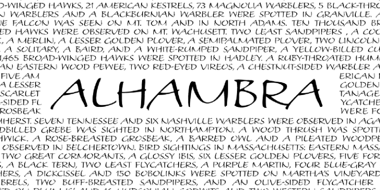 Alhambra Font – From Lipton Letter Design – Font Foundry Hub