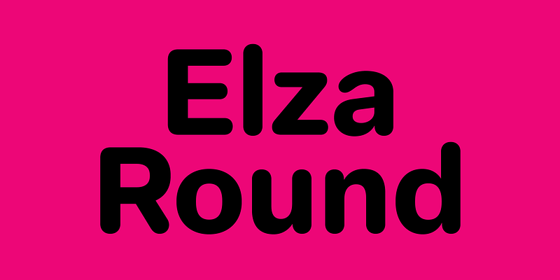 Elza Round Variable Font Family: A Harmonious Fusion of Flexibility and ...